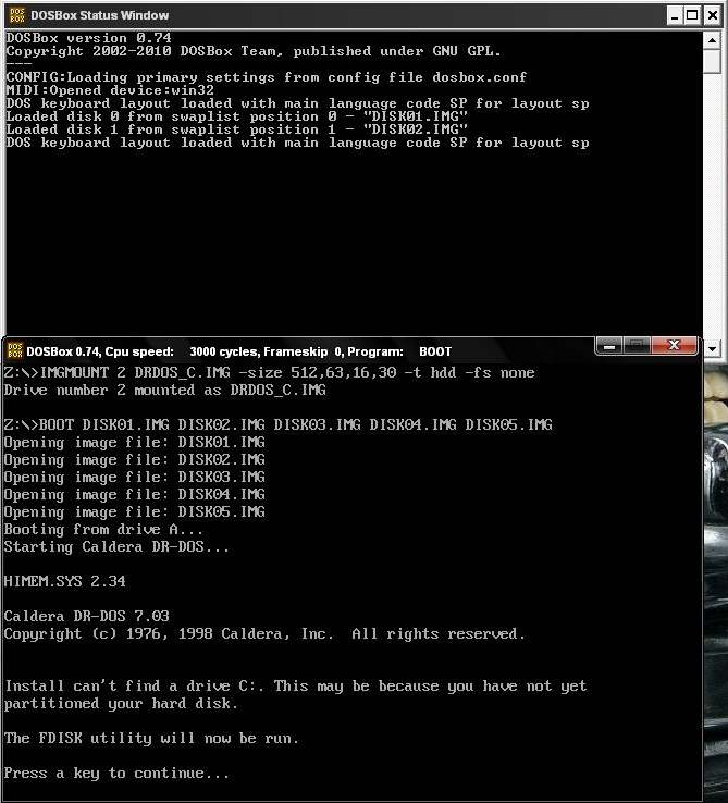 Instalación de sistemas operativos DOS, dentro de DOSBox - Tutorial ...