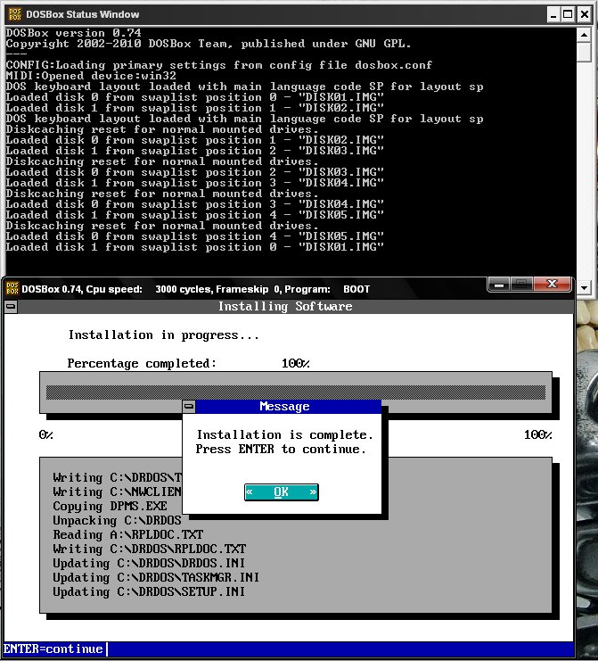 Instalación de sistemas operativos DOS, dentro de DOSBox - Tutorial ...